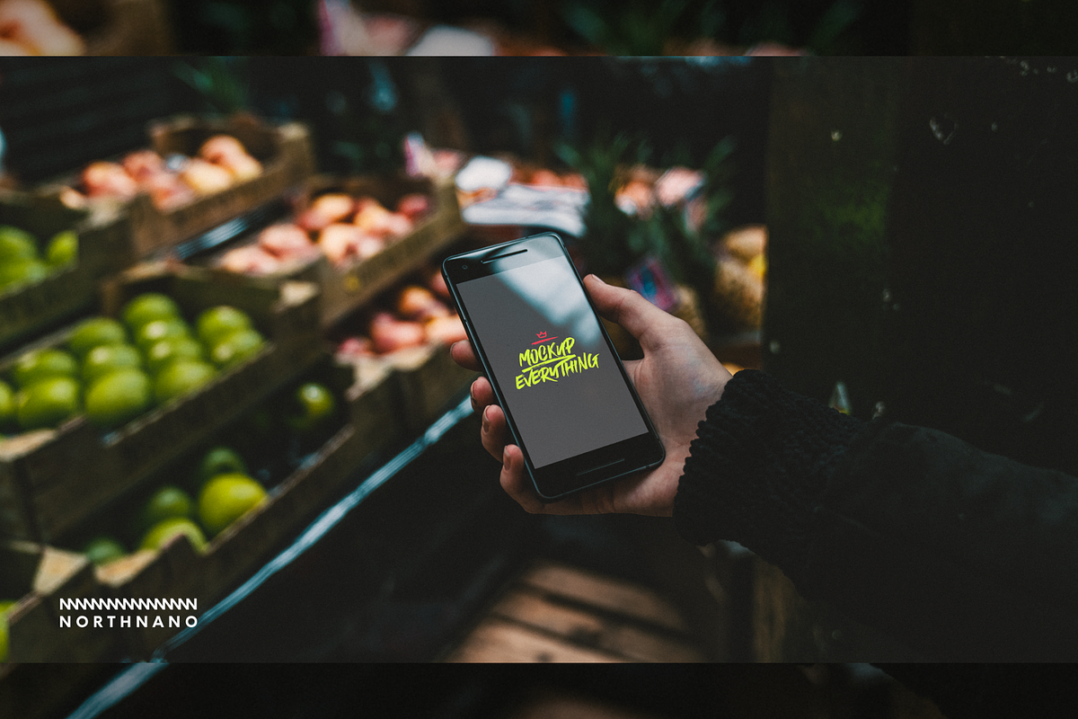 12 Google Pixel2 PSD Mockups, an iPhone Mockup by North&Nano