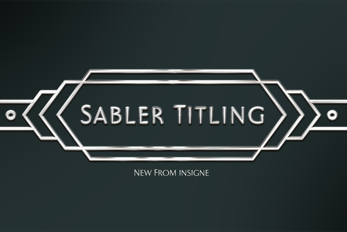 Sabler Titling, a Sans Serif Font by insigne