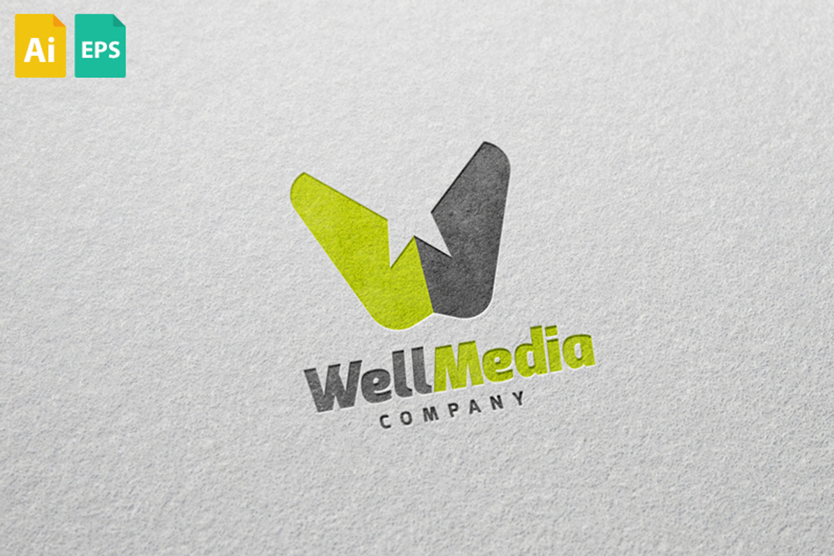 WellMedia Logo, a Branding & Logo Template by Schneider Design Store ...