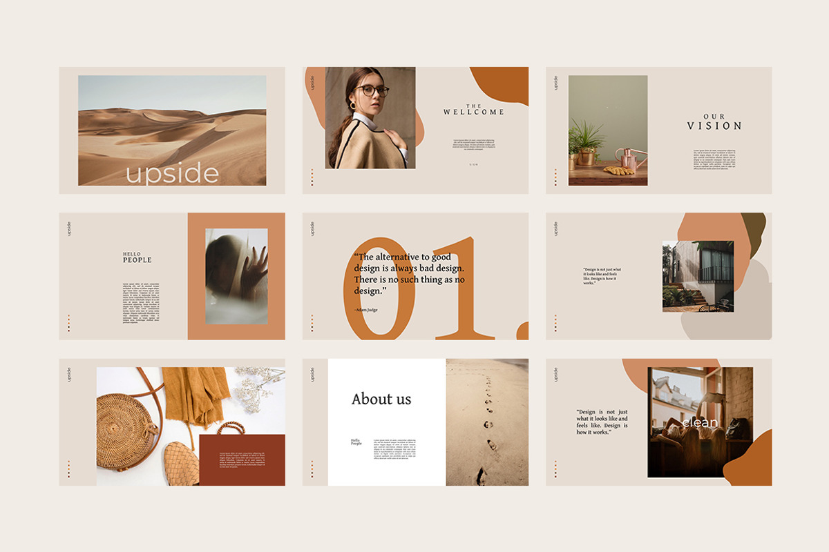 Upside PowerPoint Template, a Presentation Template by Angkalimabelas ...