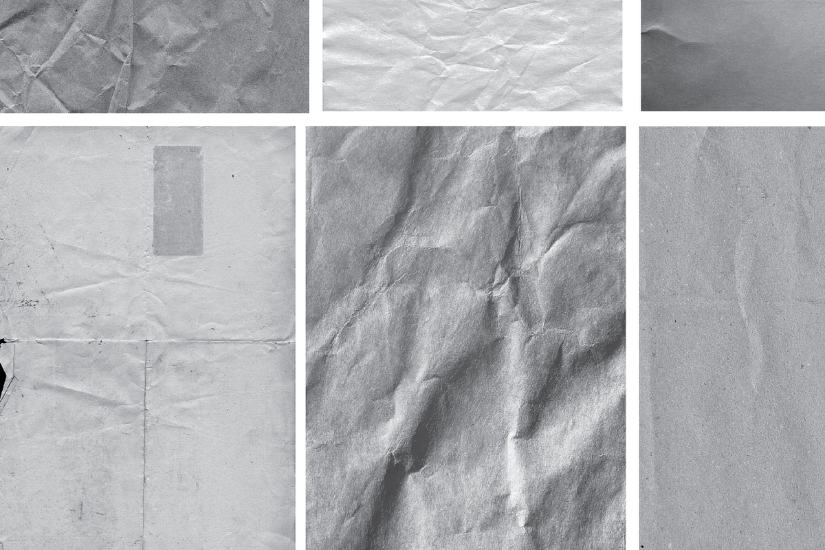 12 Grayscale Paper Backgrounds, a Texture Graphic by Design Shop