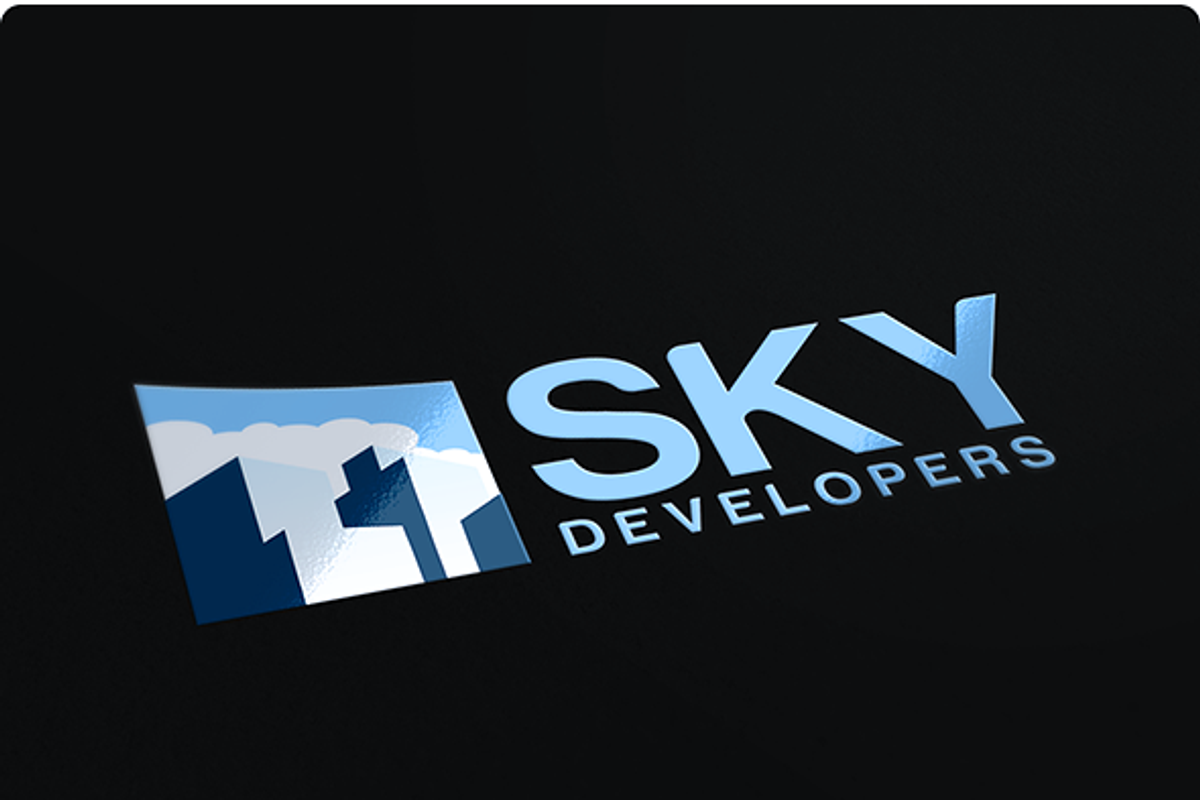 Sky Development Logo Design, a Branding & Logo Template by free2fonts