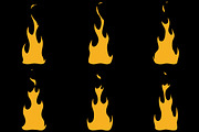 Sprite Sheets Fire Loop. Ready for | Illustrations ~ Creative Market