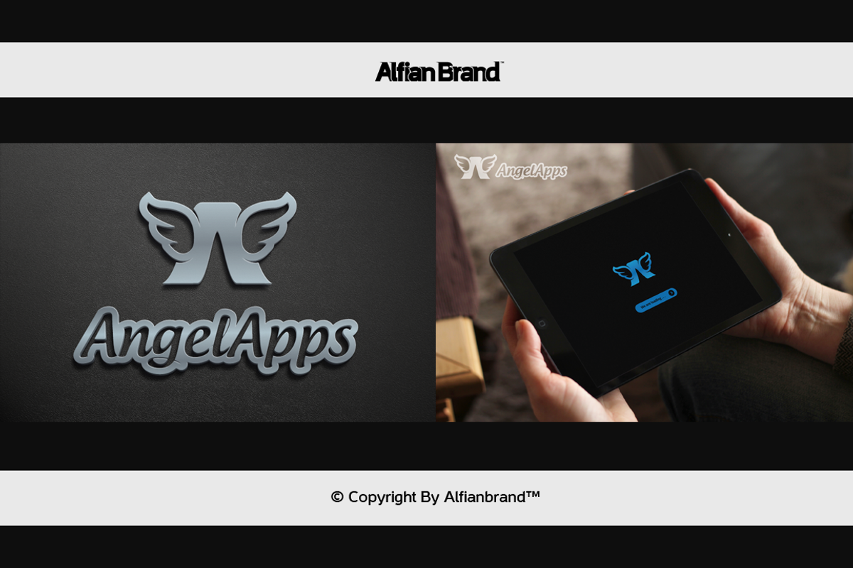 Angels Apps Logo, a Branding & Logo Template by AlfianBrand