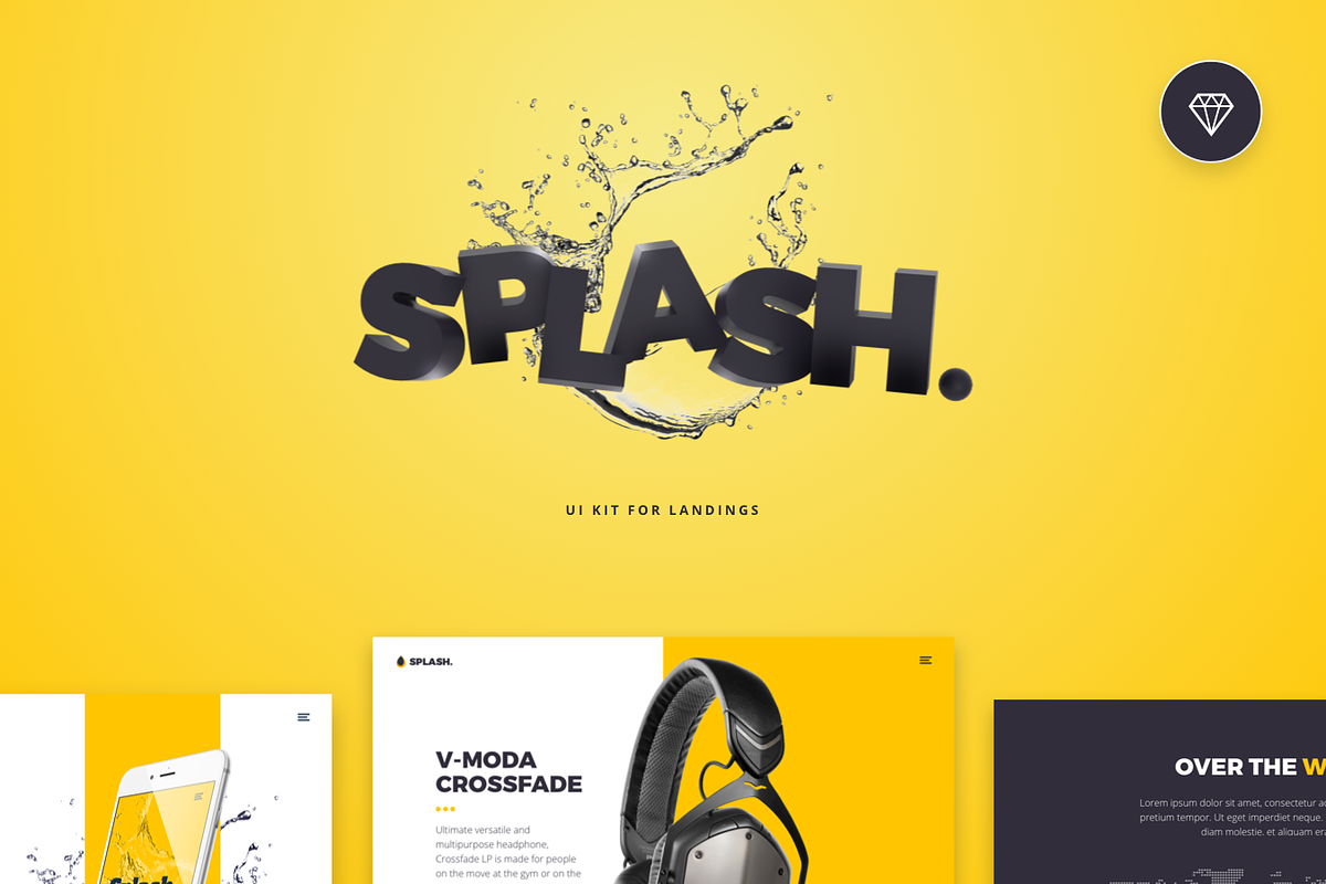 Splash Ui Kit for Sketch, an UI Kit Template by Nick Parker
