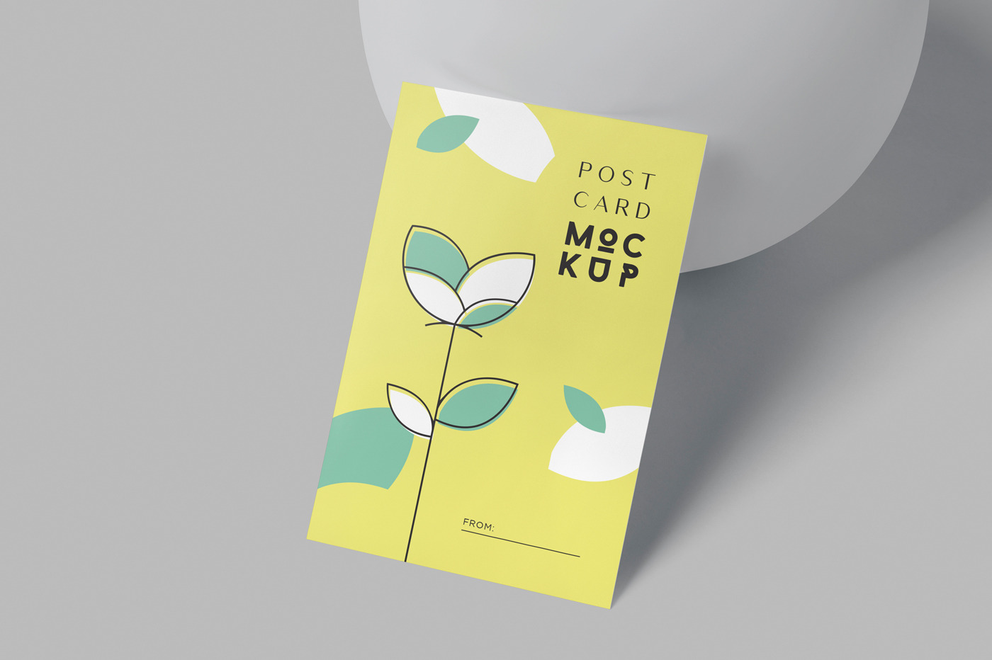 4x6 Rectangle Post Card Mockups, a Print Template by DesignNeutrons
