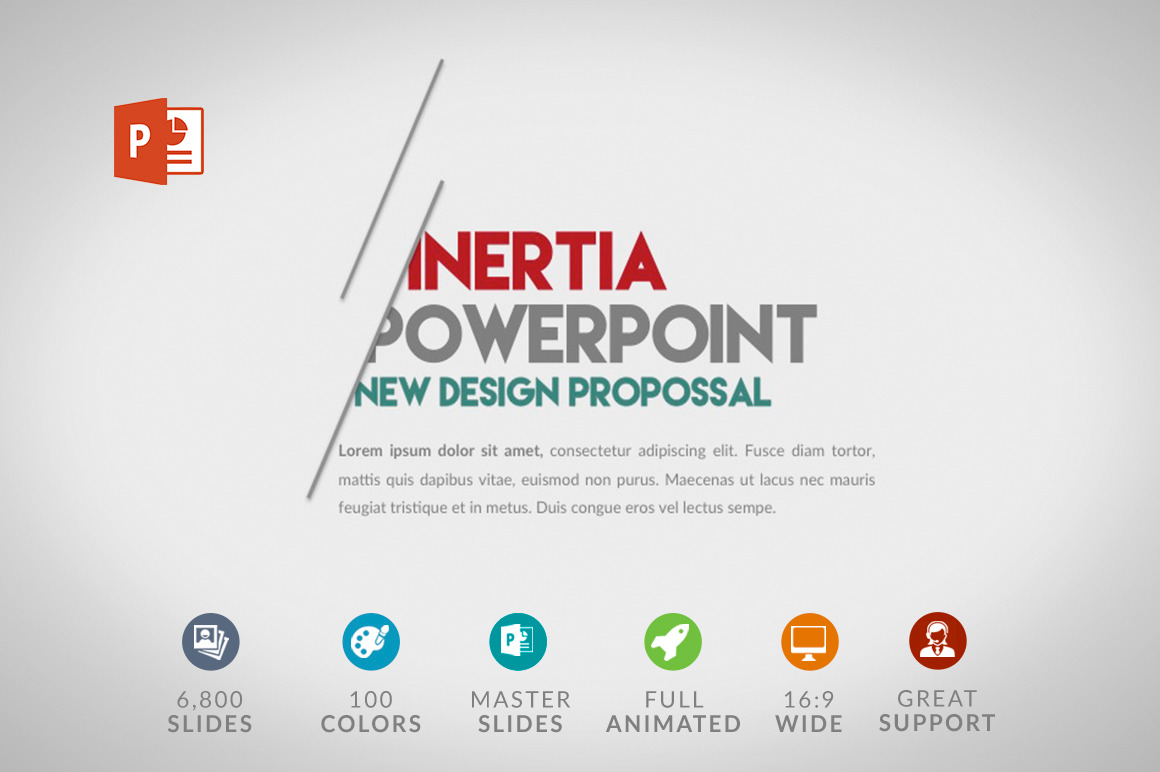 Inertia | PPT Template, a Presentation Template by Zacomic Studios