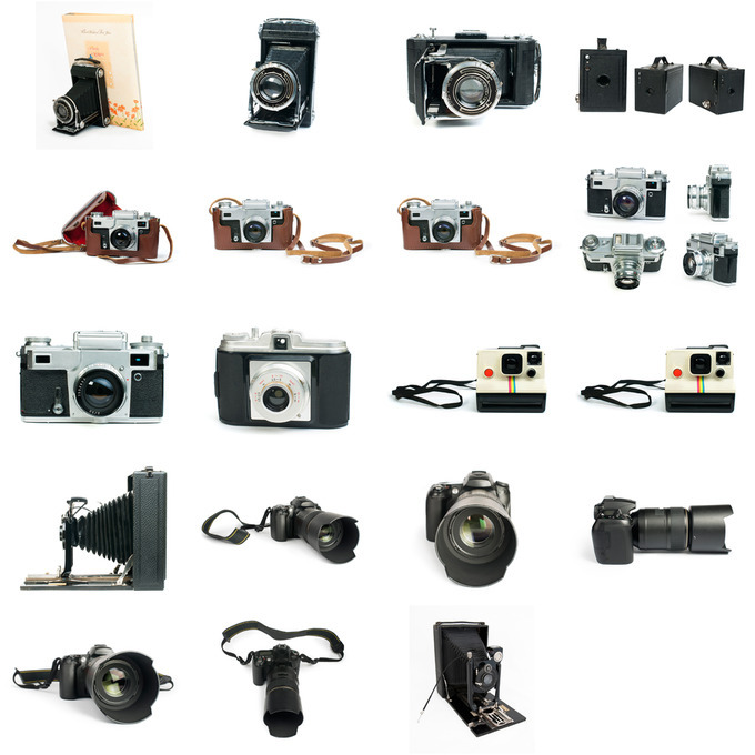 Old vintage cameras and DSLR, a Technology Photo by Deyan Georgiev