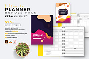 Ultimate Planner Bundle Pack 2024-27, a Stationery Template by obayes