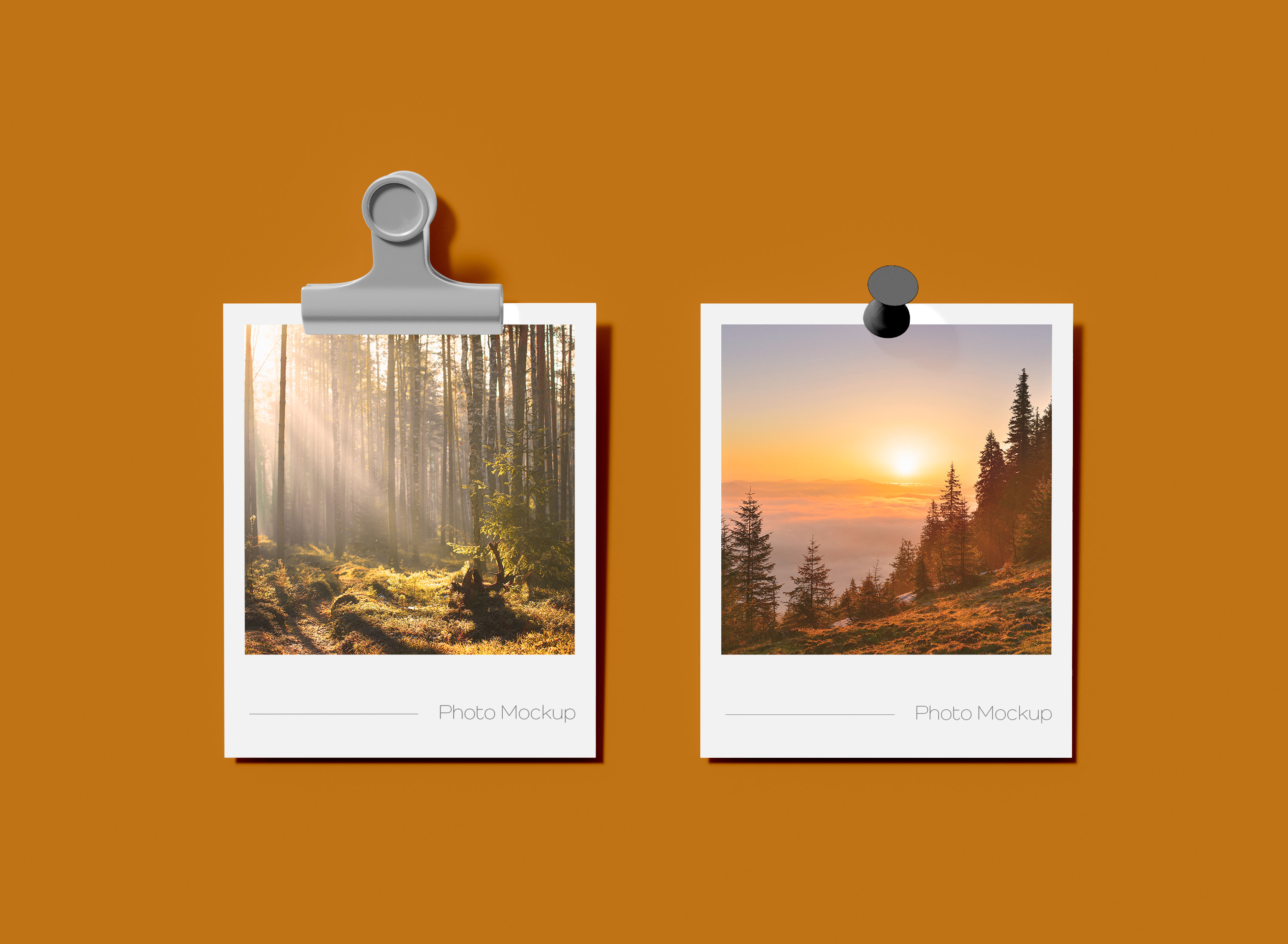 Instant Photo Mockup | Print Templates ~ Creative Market