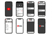 YouTube logo. YouTube website, an Outline Icon by Drum-magic