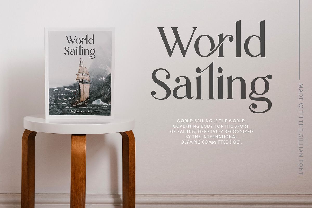 Gillian Serif Ligature Font, a Serif Font by Red Ink