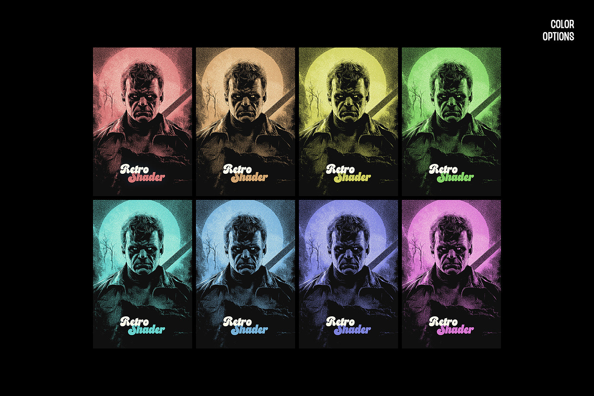 Retro Shader Photo Effect, a Layer Style Add-On by pixelbuddha.net