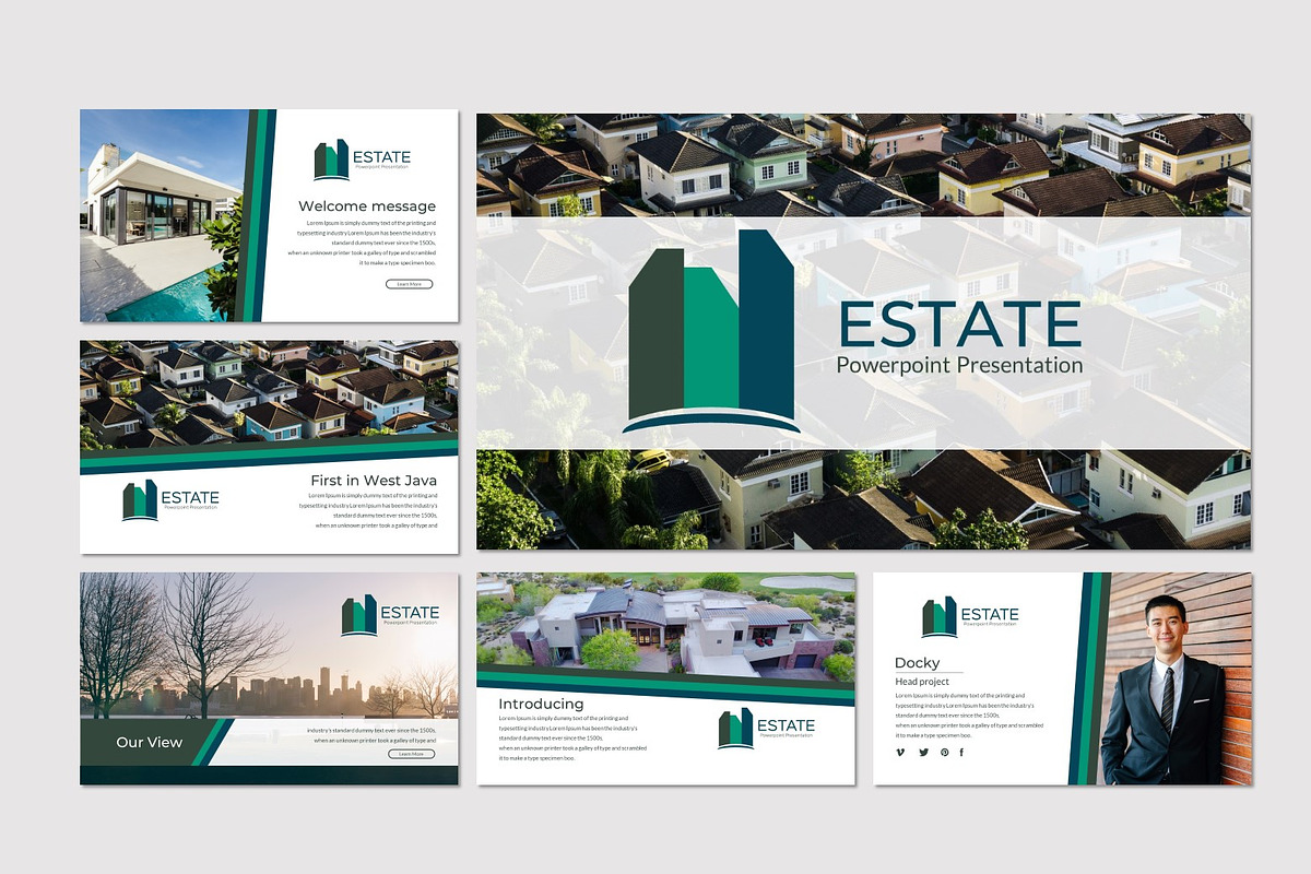 Estate - Powerpoint Template, a Presentation Template by inspirasign