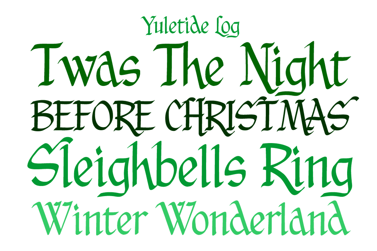 Yuletide Log, a Handwritten Font by Comicraft Fonts
