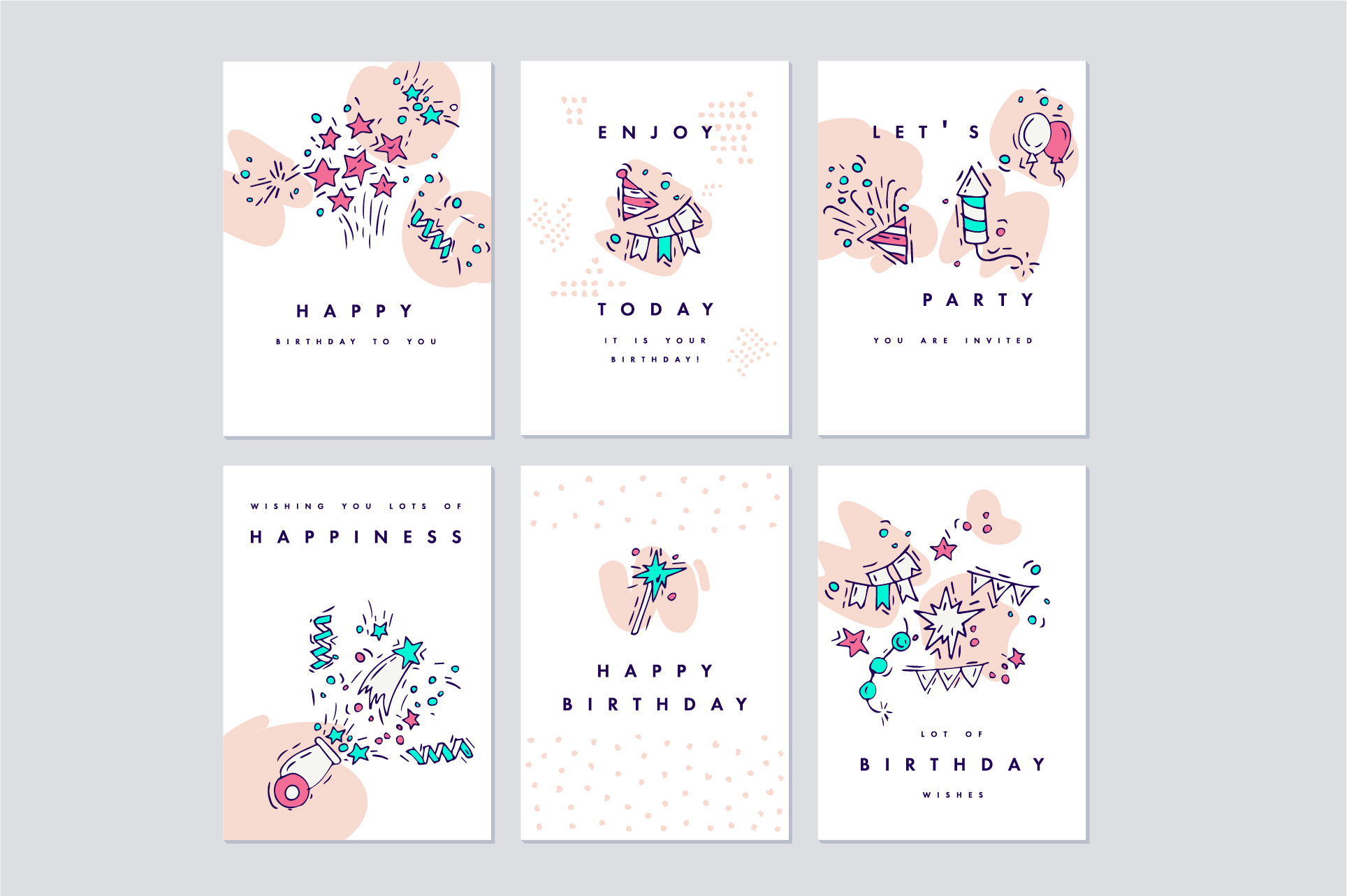 Birthday party collection | Invitation Templates ~ Creative Market