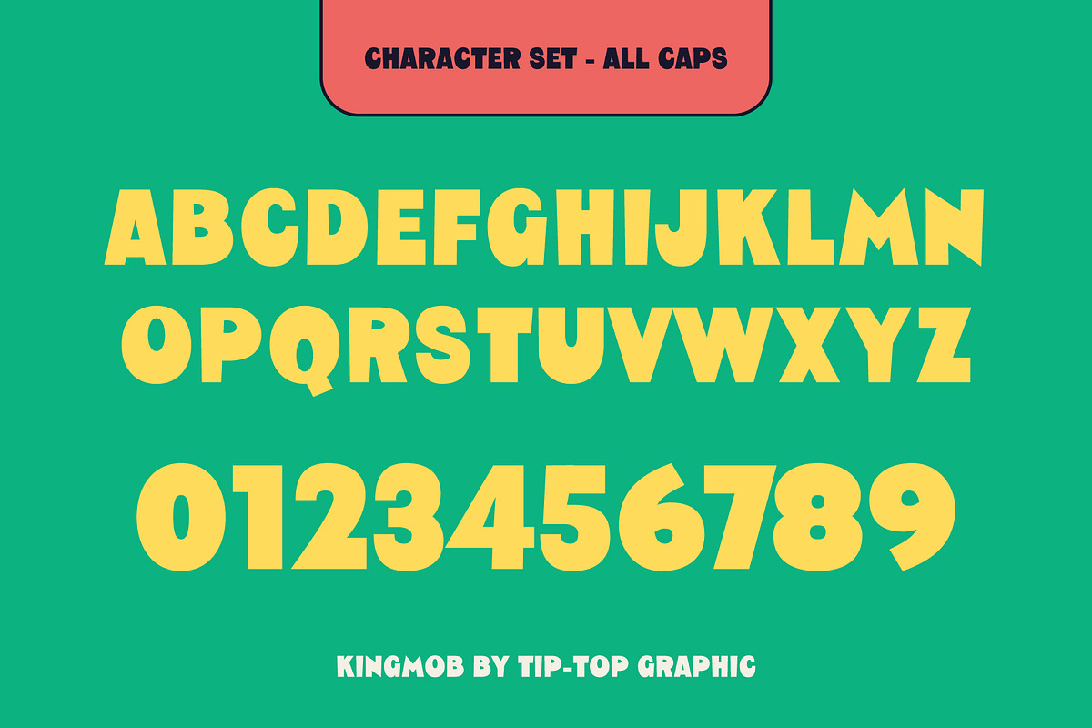 Kingmob – Groovy Display Font, a Sans Serif Font by Tiptop Graphic | Creative Market