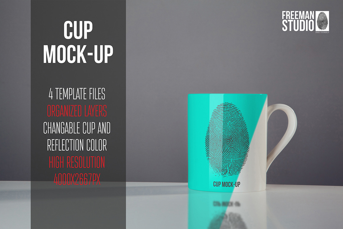 Cup Mock-Up, a Cups & Container Mockup by Freeman Studio