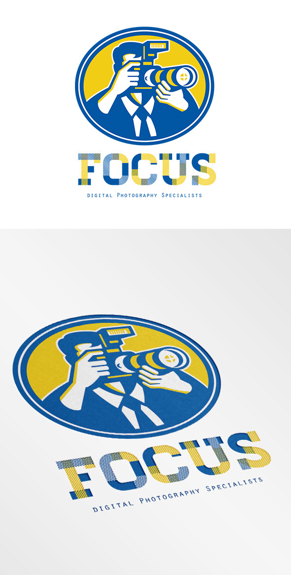 Focus Digital Photography Logo, a Branding & Logo Template by patrimonio