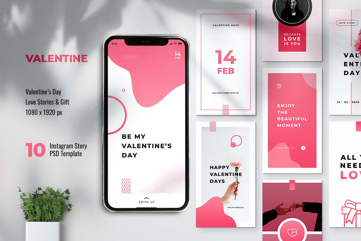 Happy Valentines Day Instagram Story, a Social Media Template by ...