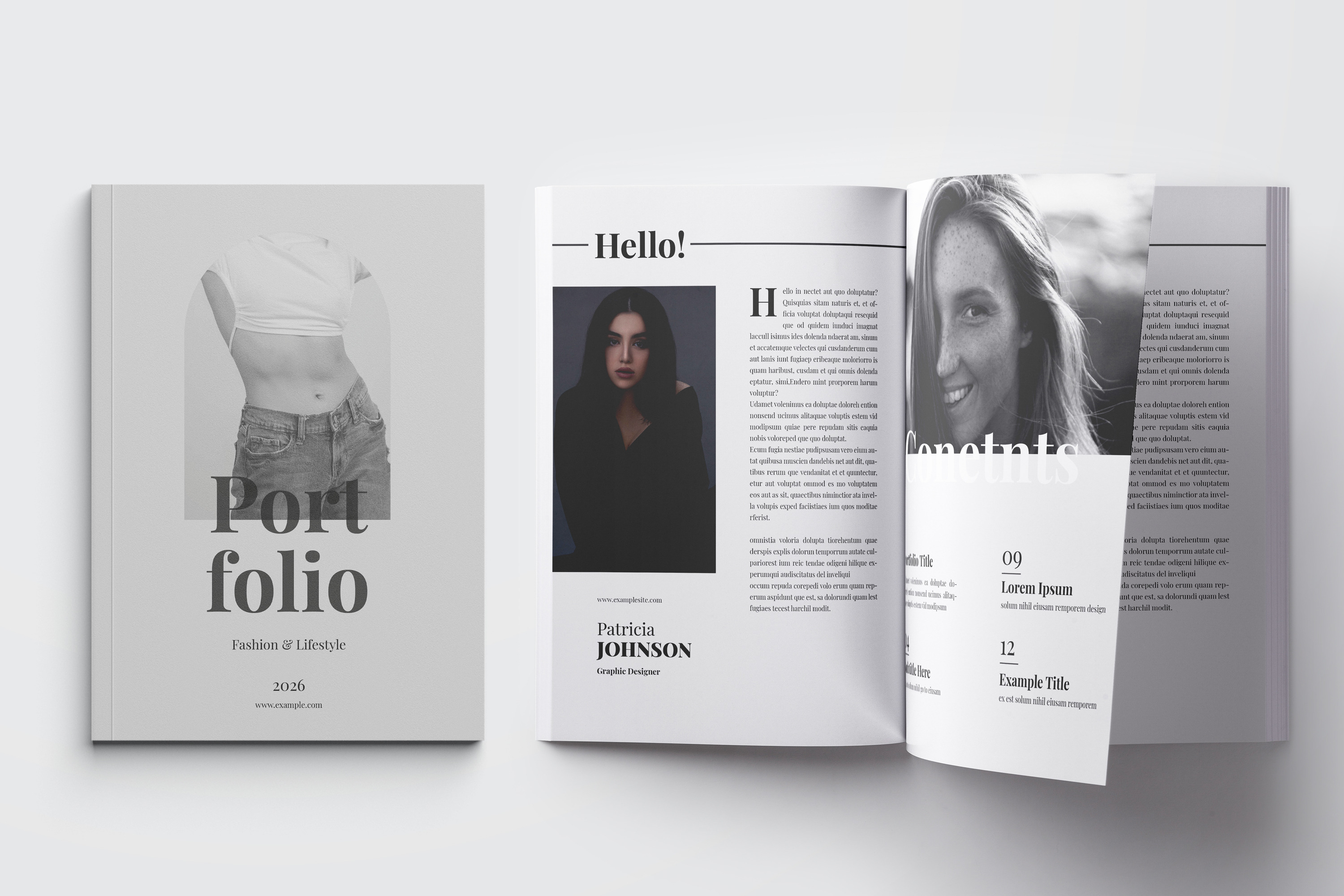 Minimal Black Portfolio Template, a Templates & Theme by evgenystudio