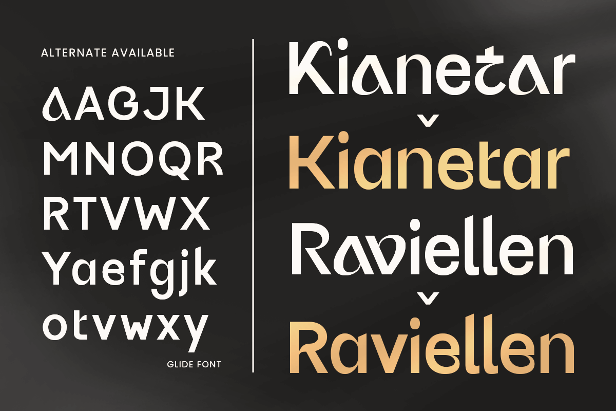 Glide - Modern Logo Luxury Font