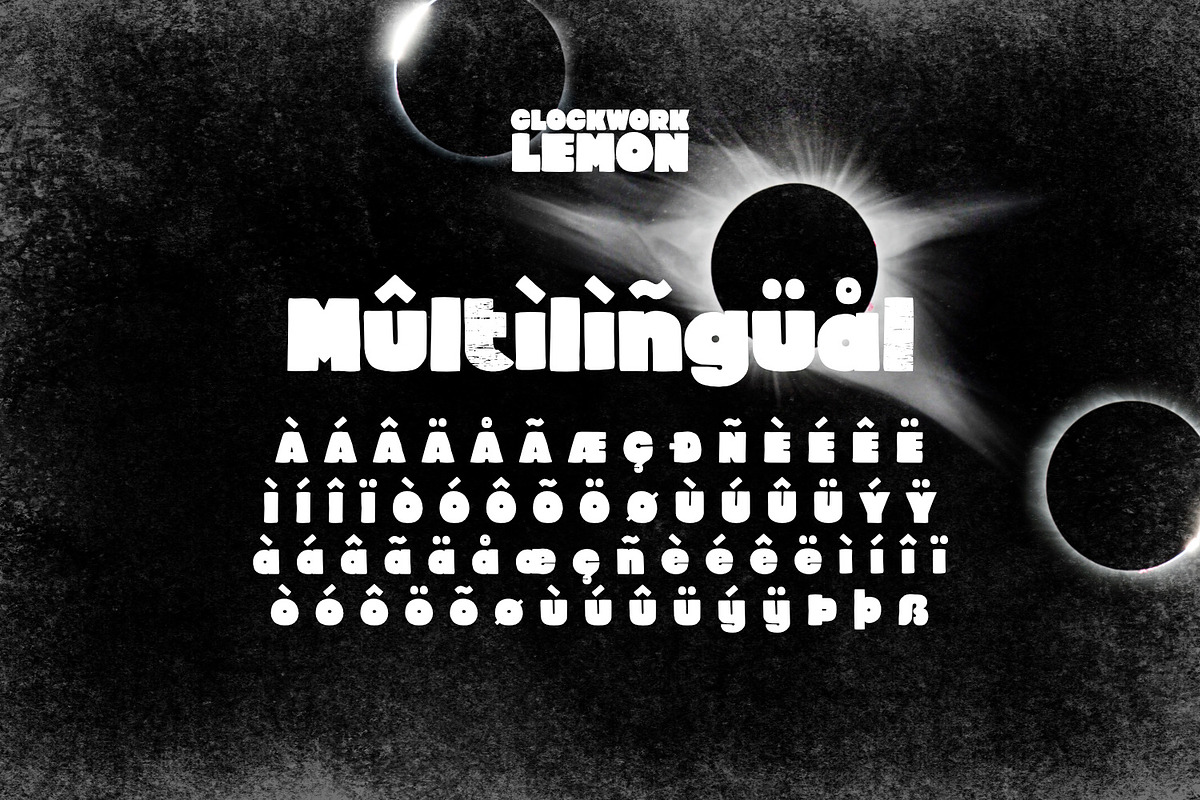 Clockwork Lemon - Fat Type | Creative Market