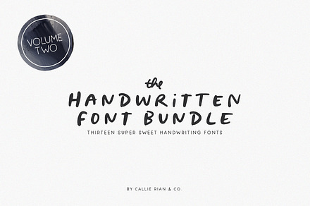 20 Fonts! HANDWRITING FONT BUNDLE v2 | Handwriting Fonts ~ Creative Market