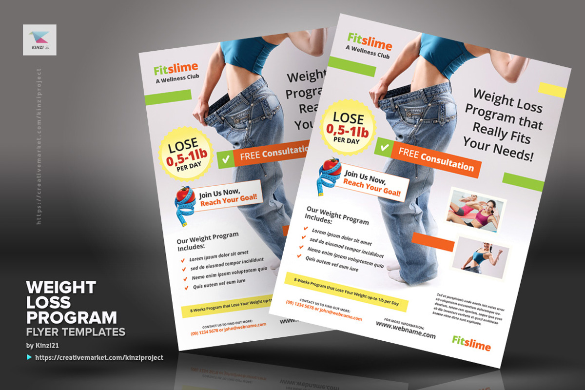 Weight Loss Program Flyer Templates, a Flyer Template by kinzi21 ...