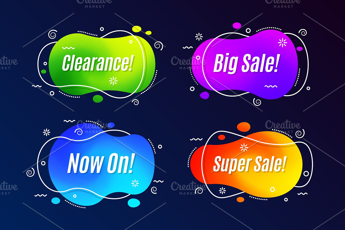 Linear promotion banner shape, an Object Graphic by Revelstockart