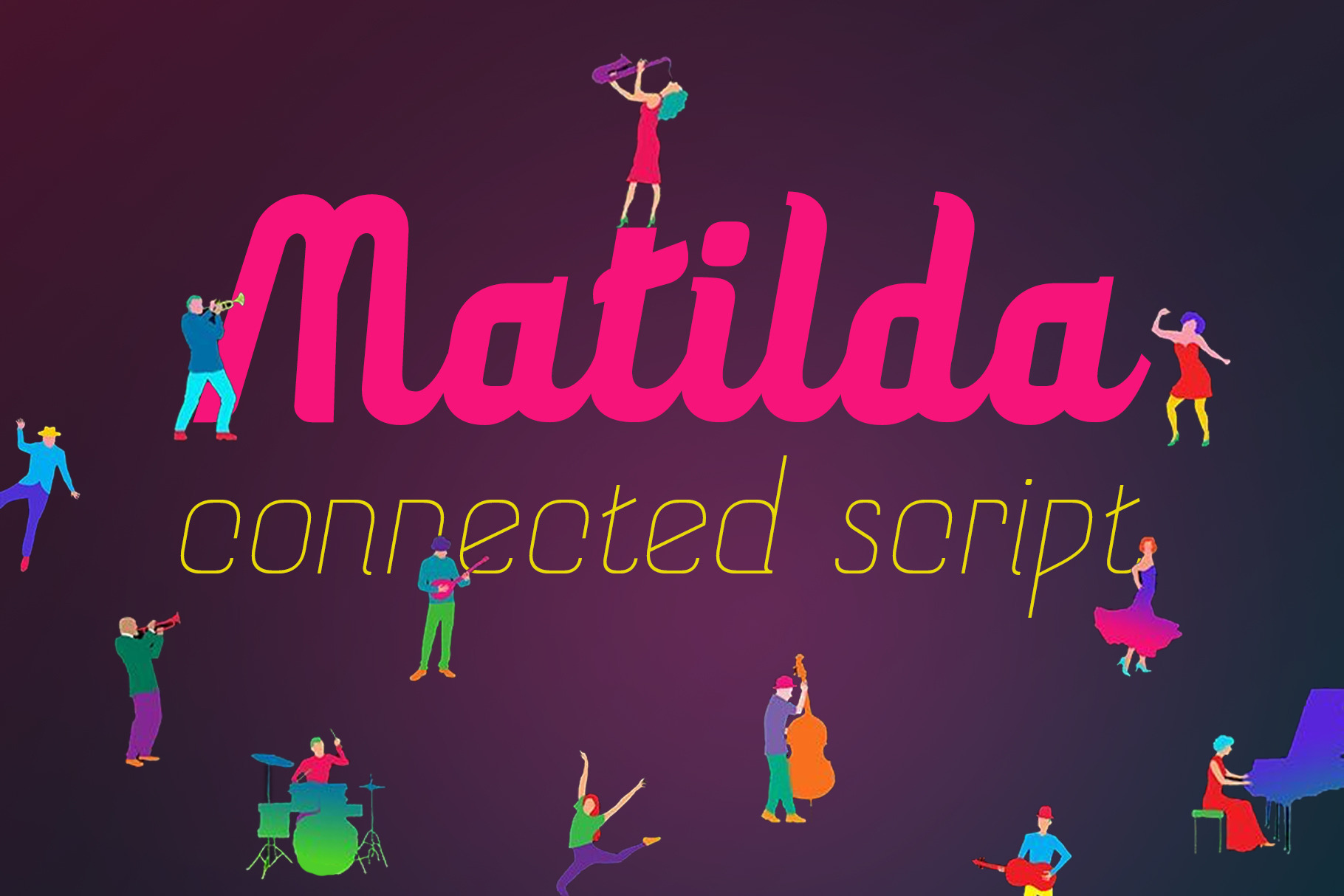 MaTilda, a Script Font by Etewut