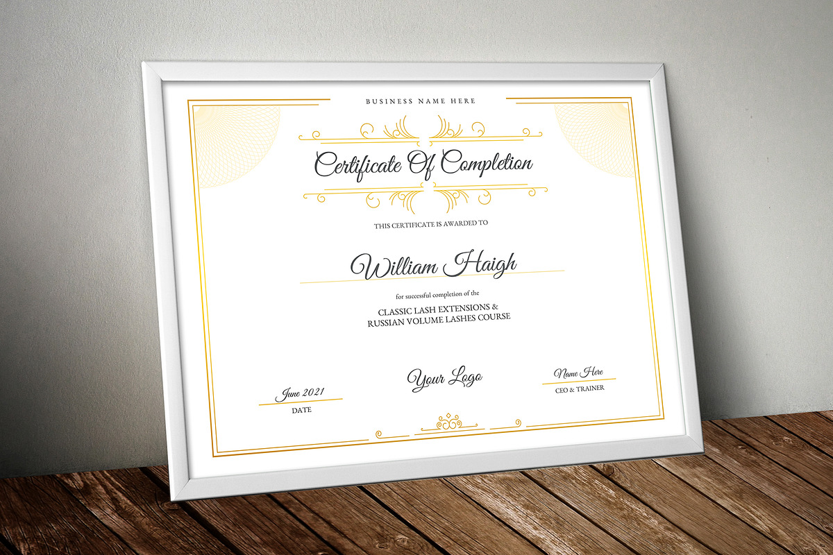 Minimalist Certificate Template