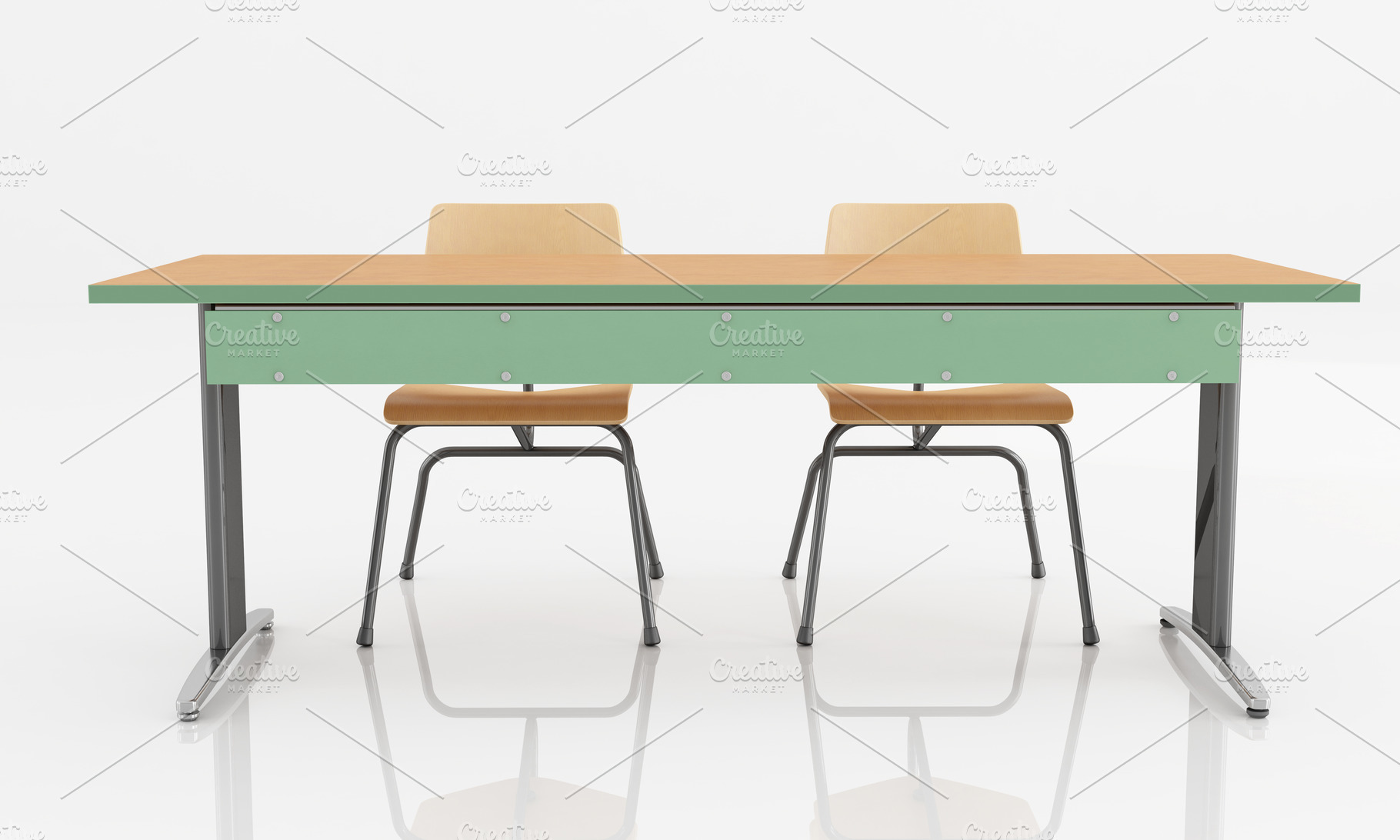 School desk, a School & Education Photo by Archideaphoto