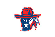 Texan Outlaw Texas Flag Mascot, an Illustration by patrimonio