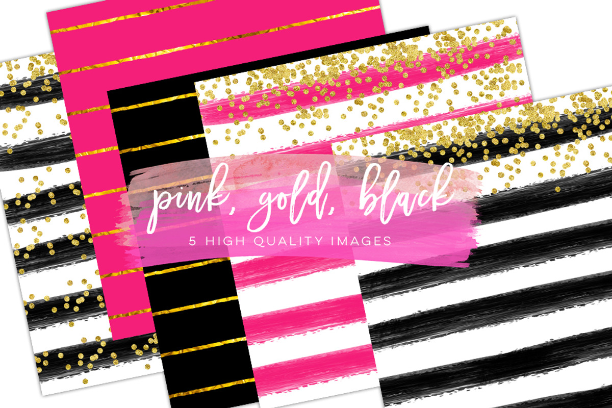 Gold pink digital printable paper, a Texture Graphic by Sunflower Day Love