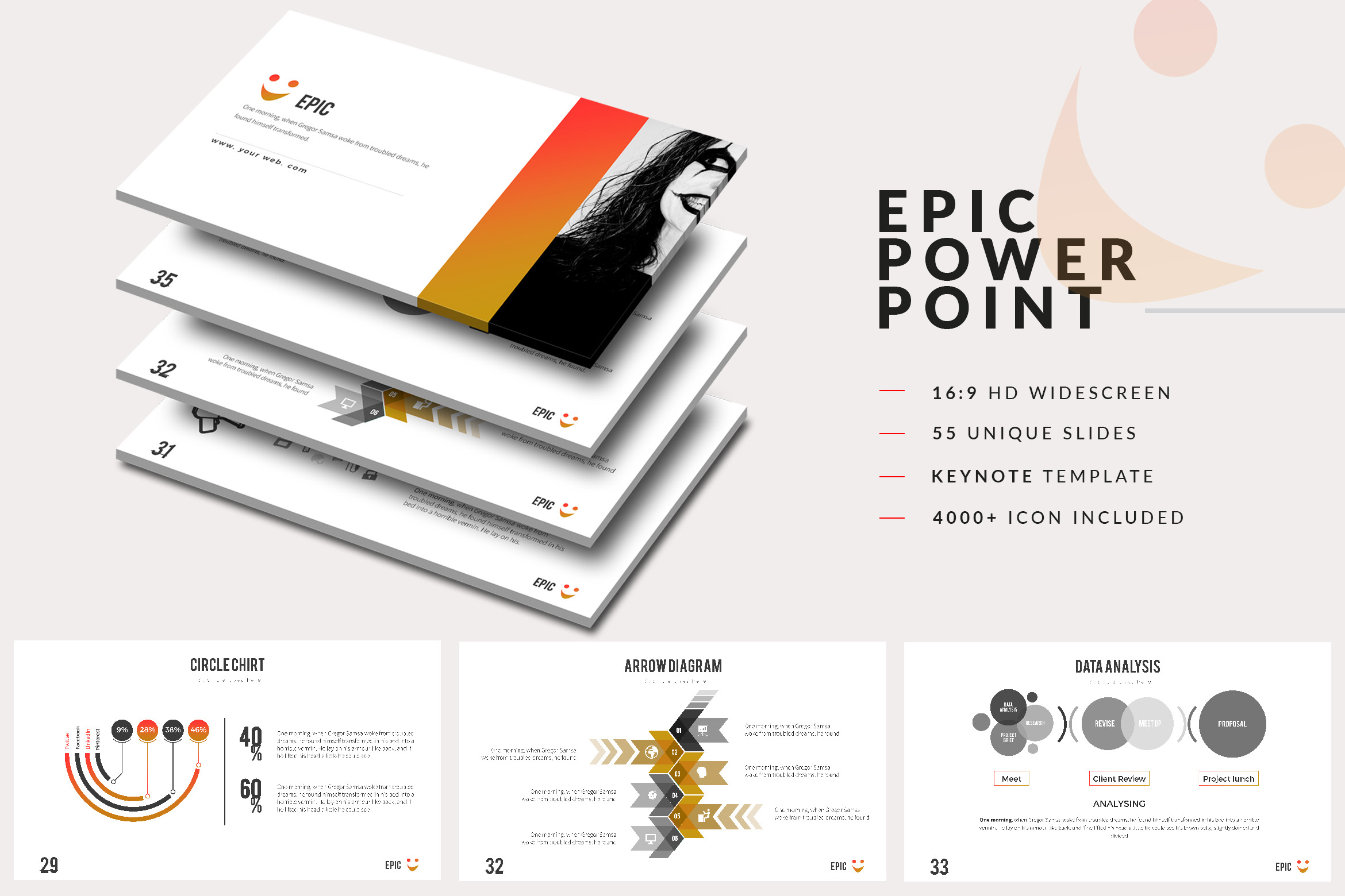 Epic Powerpoint Template, a Presentation Template by ZAAS