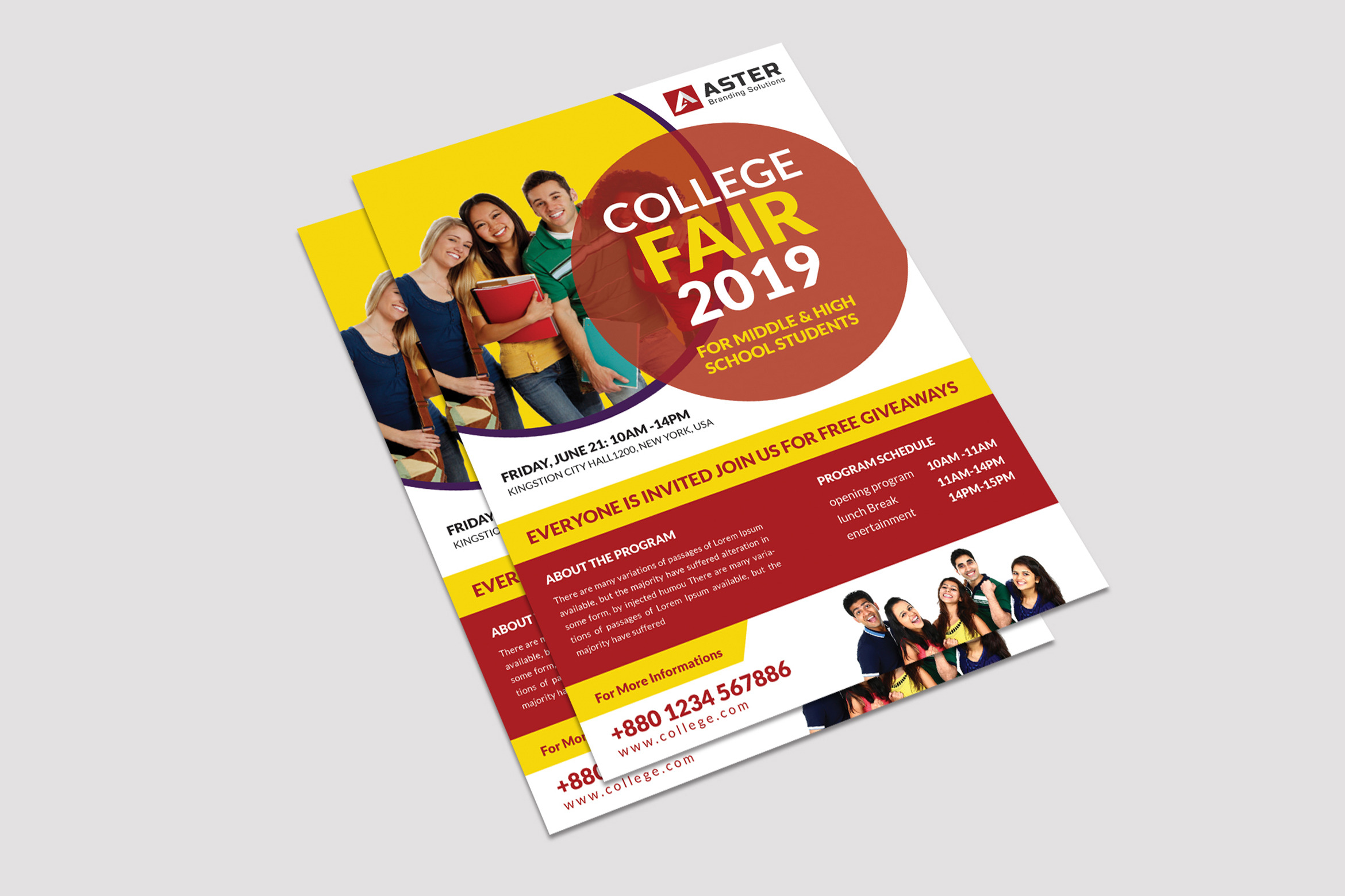 College Fair Flyer | Flyer Templates ~ Creative Market