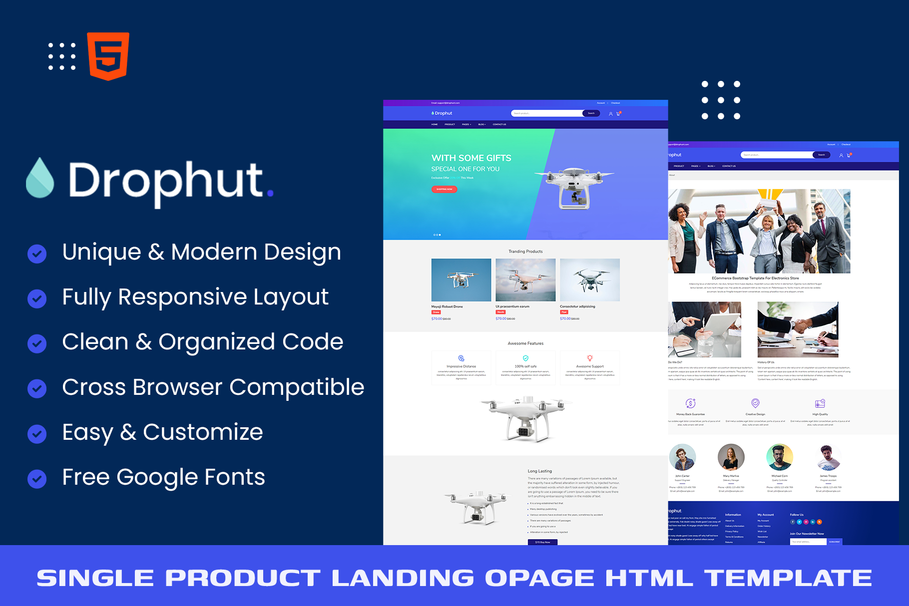 Drophut - Product Drop Template