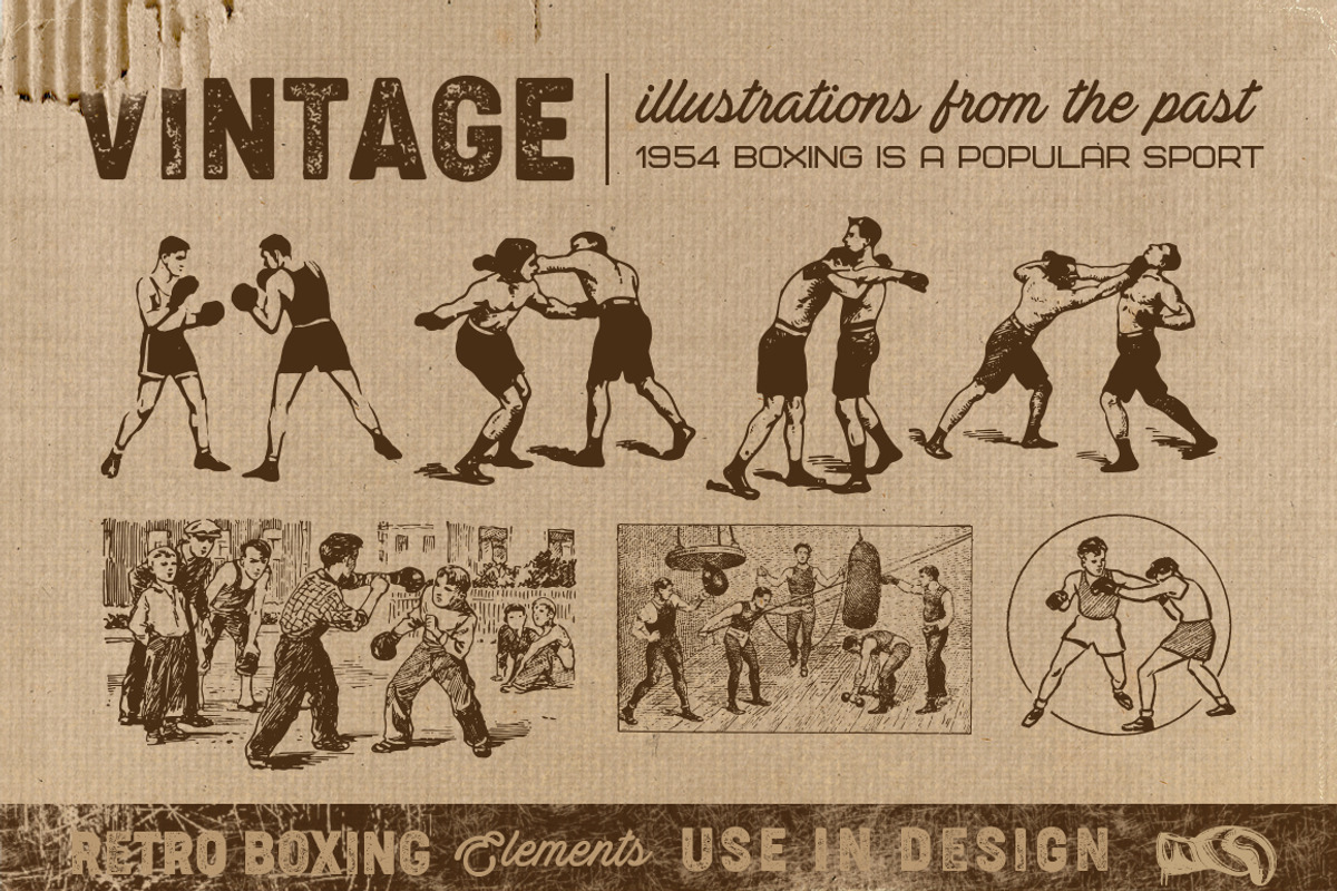 Retro boxing, an Illustration by Retro Machine