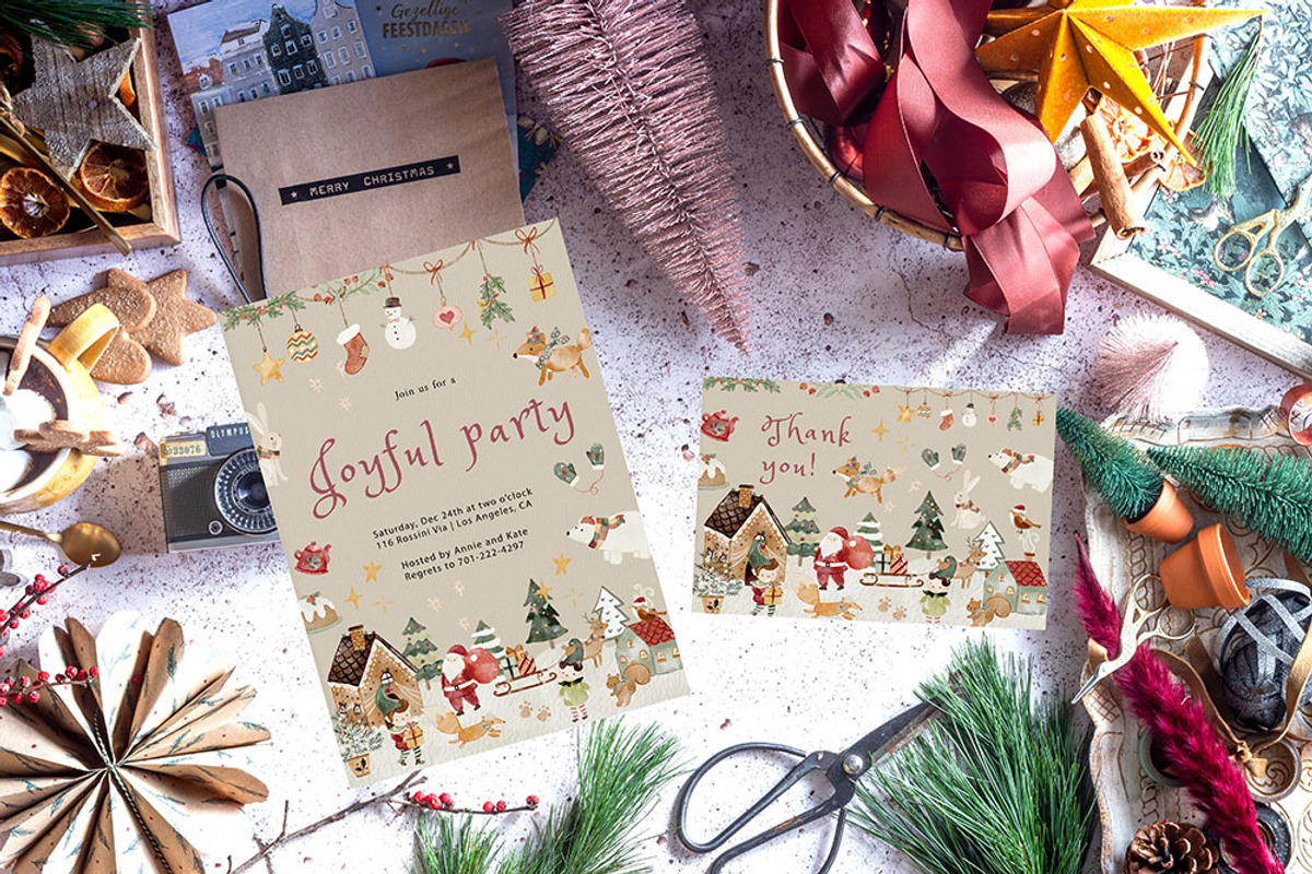 Christmas doodle clipart