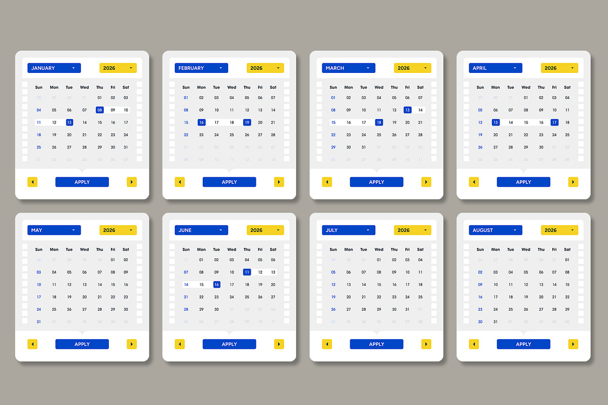 2026 Digital Web Calendar