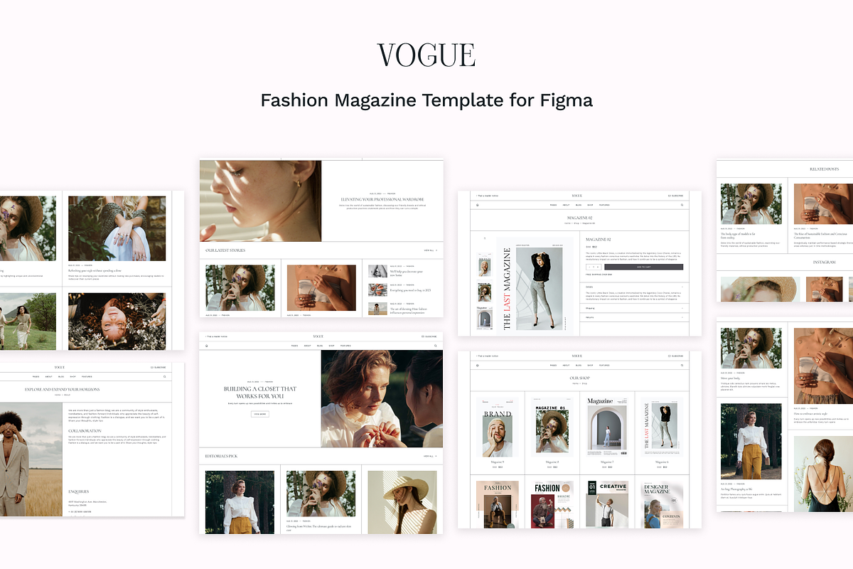 Vogue - Fashion Magazine Template, a Shopify Template by YoArts