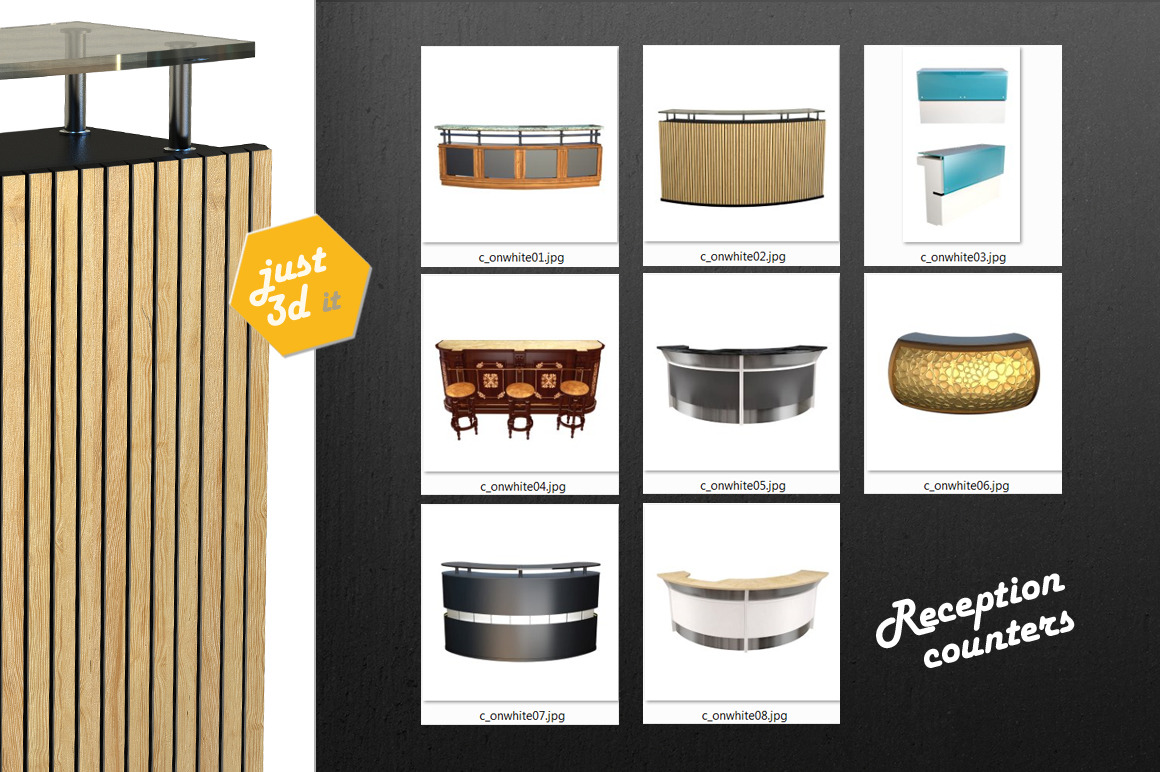Isolated reception counters, a Graphic by Digithings