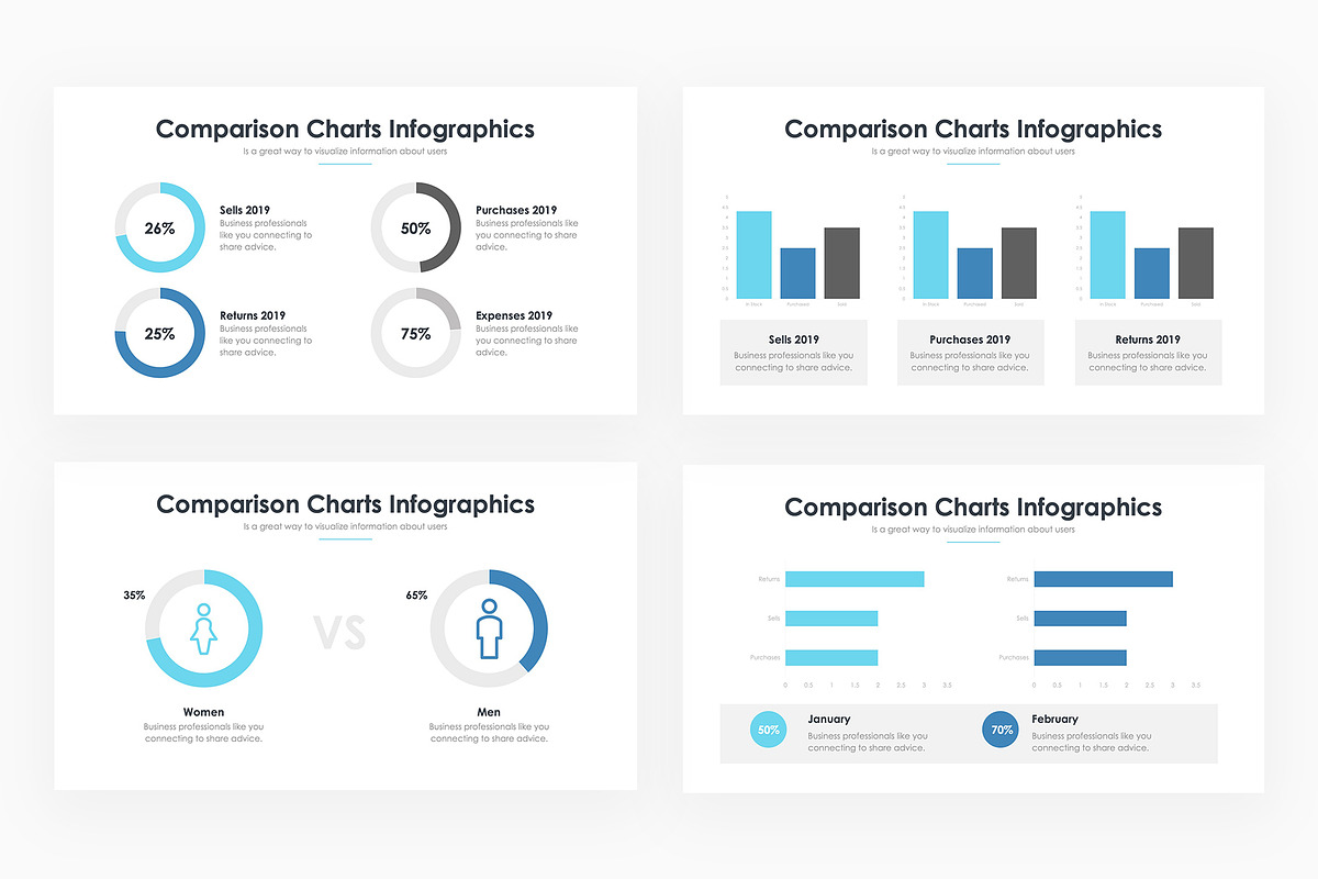 Comparison Charts PowerPoint 3, a Presentation Template by slidequest