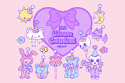 Pastel Goth Clown Carnival Clowncore