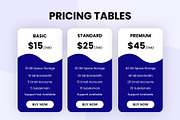 Clean Pricing Tables