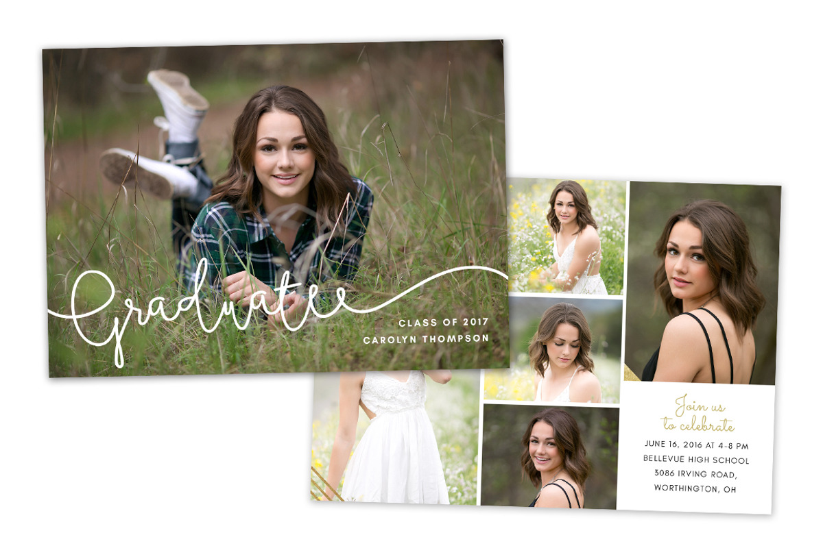 Graduation Card Template CG064, a Card Template by OtoStudio