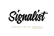 Signalist, a Script Font by Mika Melvas