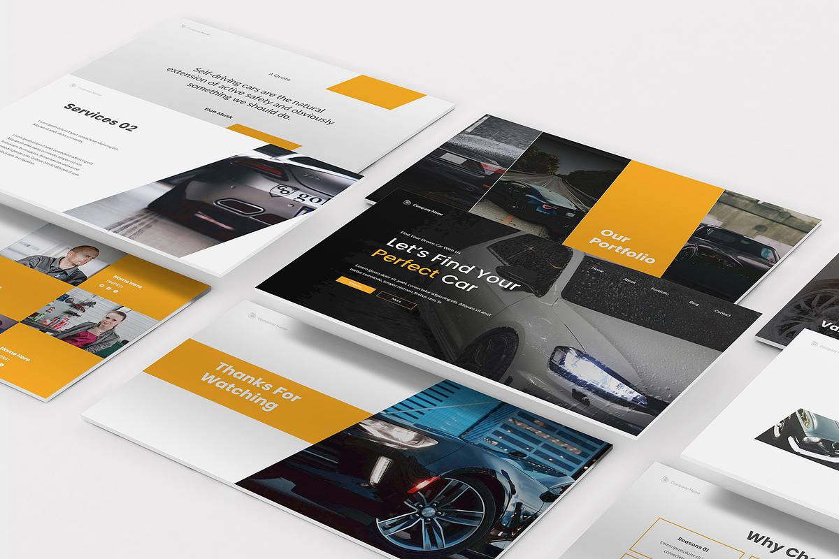 Car Dealership Powerpoint Template, a Presentation Template by ...