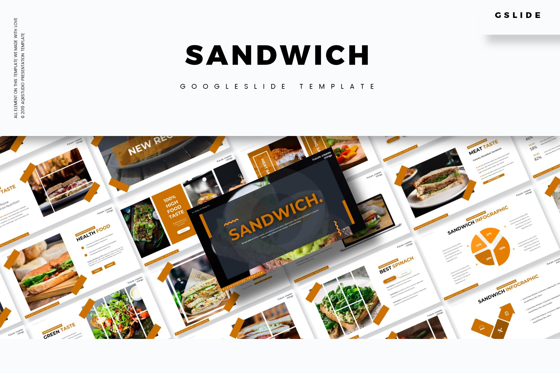 Sandwich - Google Slides Template, a Presentation Template by AQR Studio